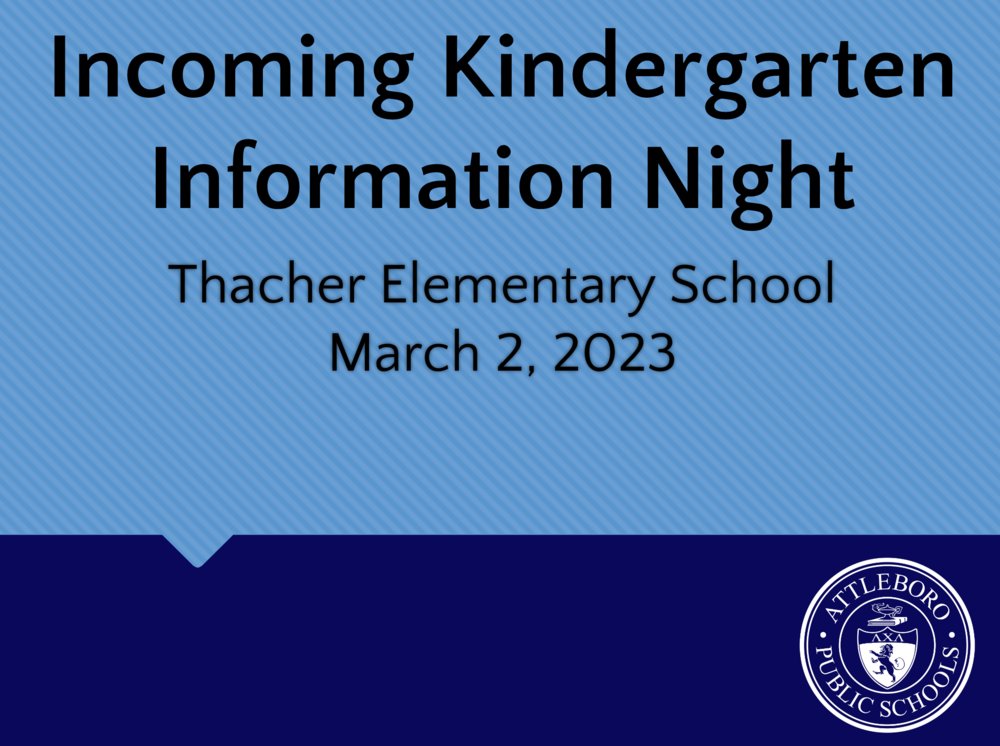 Kindergarten Information Night | Early Learning Center